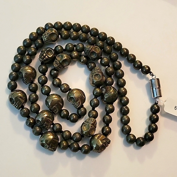 Chuck Clemency | Jewelry | Skull And Round Bead Necklace Chuck Clemency ...